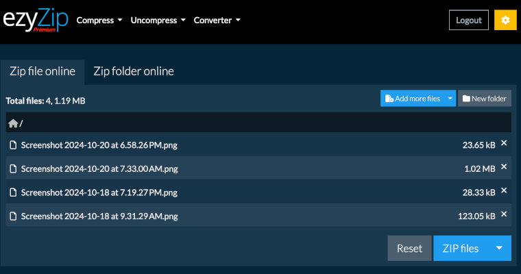 Unzip Files Online (No Registration Required!) - ezyZip