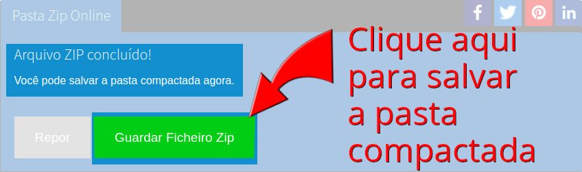 Pasta Zip Online (Rápido!)